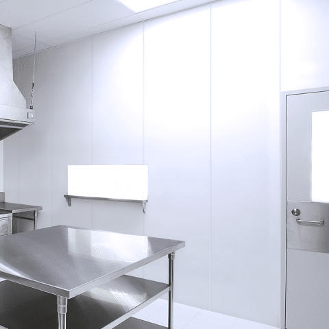 Hygienic Wall Cladding for Commercial Kitchens - Kent Commercial Kitchens